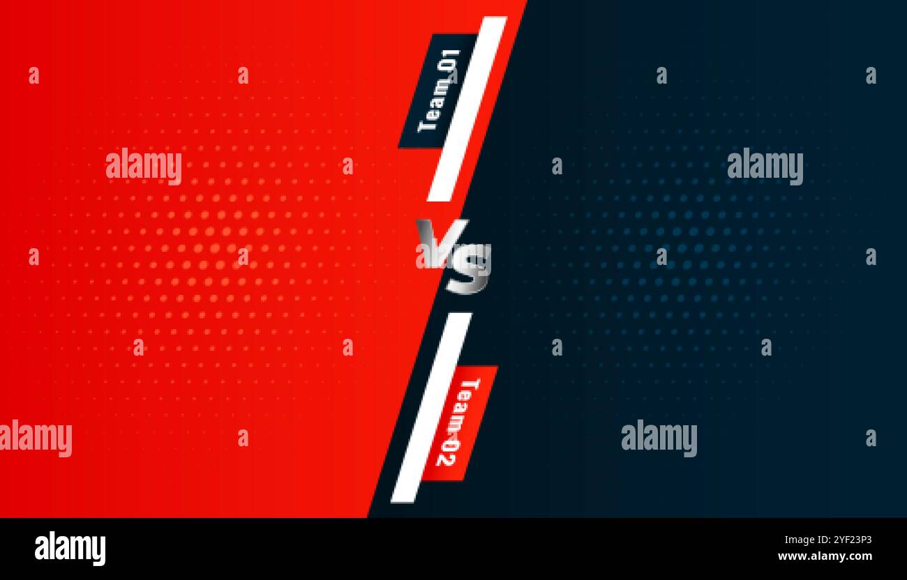 versus vs screen background between two teams Stock Vector Image & Art ...
