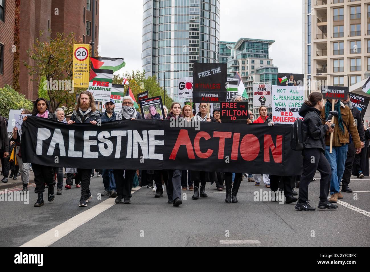London / UK. 02 NOV 2024. The national demostration for palestine took ...