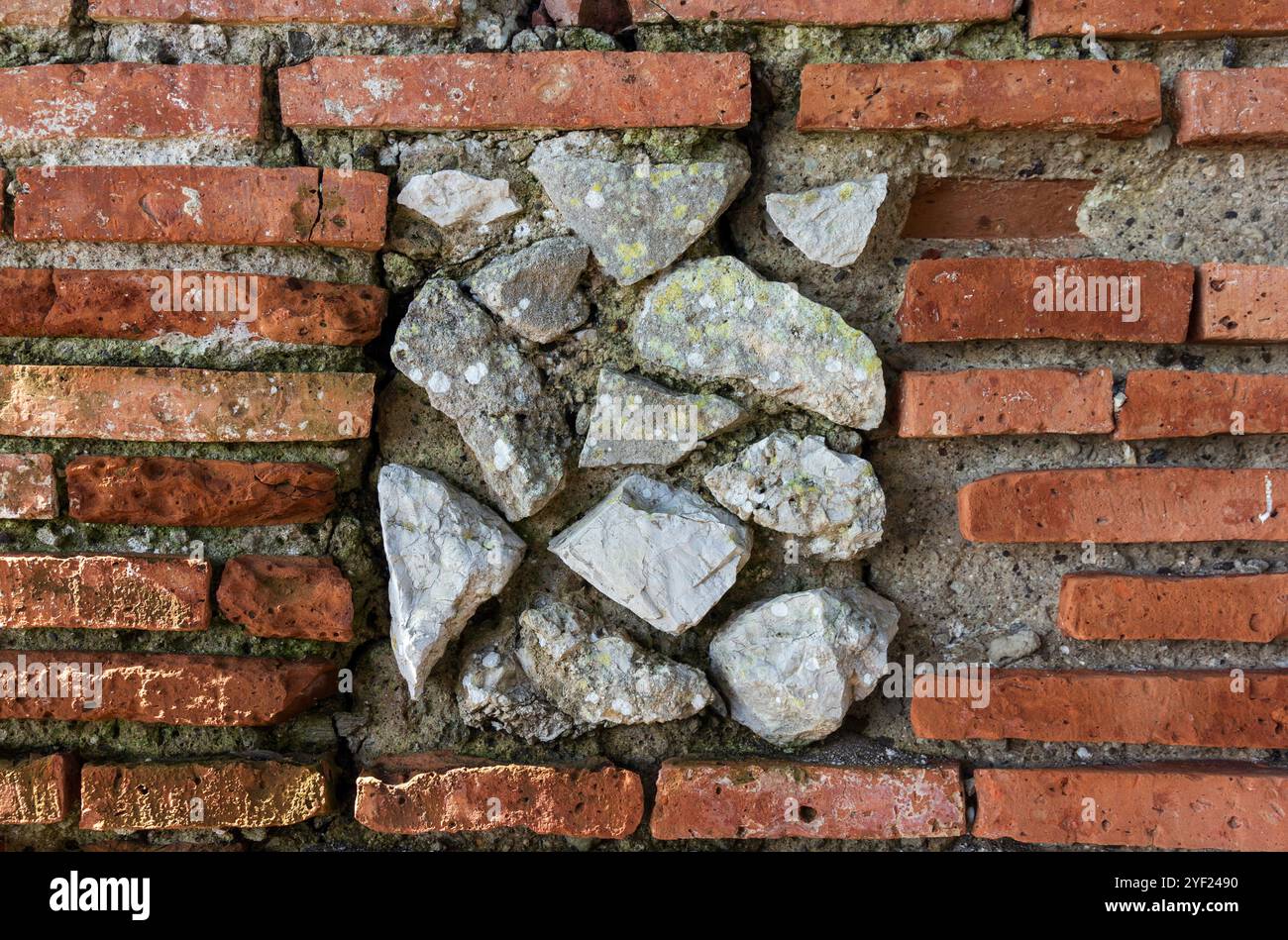 roman brickwork Villa Jovis Capri Italy Stock Photo - Alamy