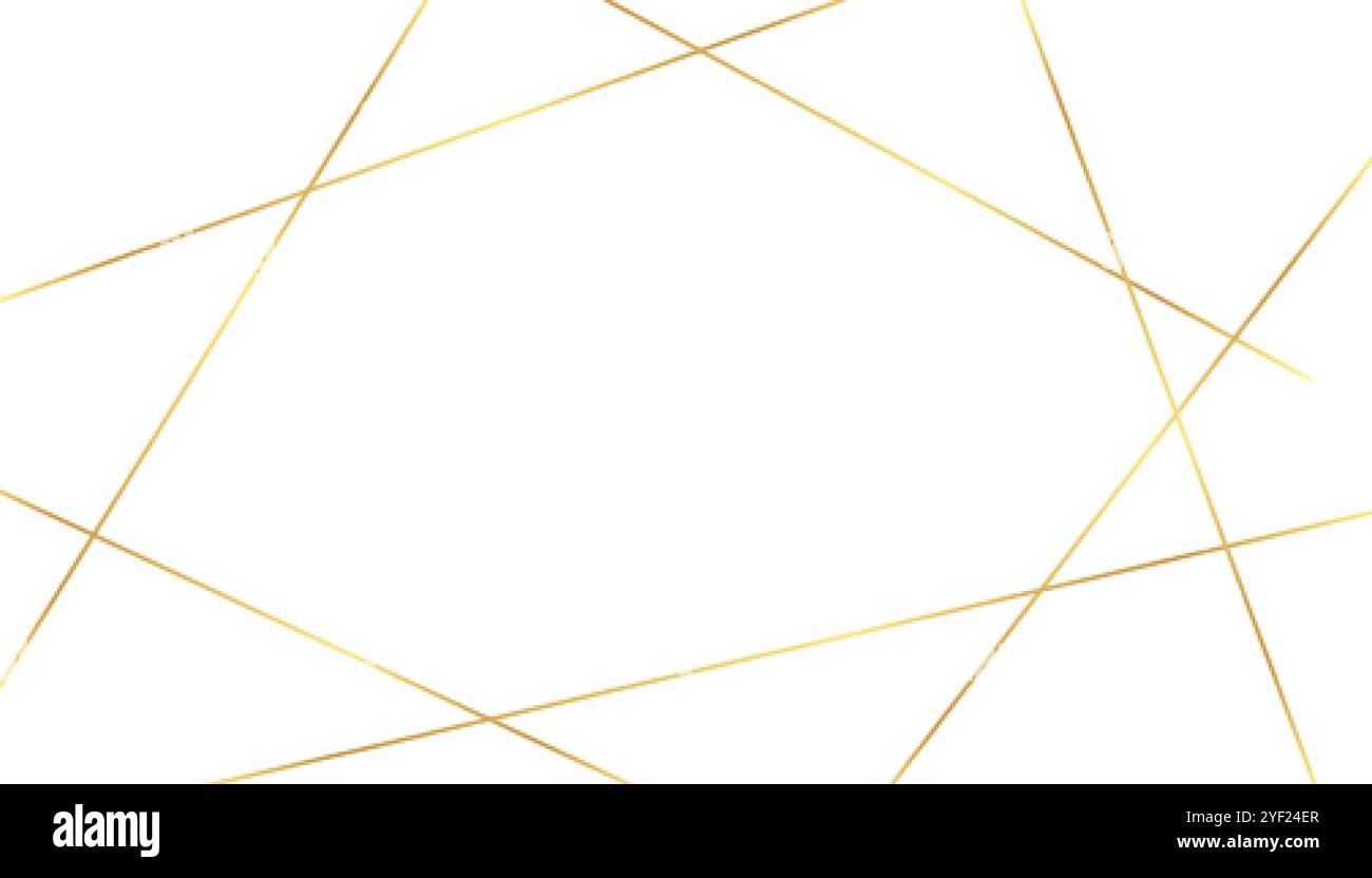 white background with golden luxury lines shapes Stock Vector Image ...