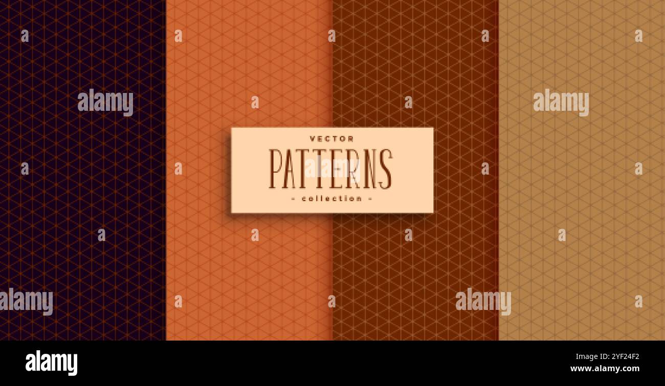ethnic colors classic patterns set of four Stock Vector Image & Art - Alamy