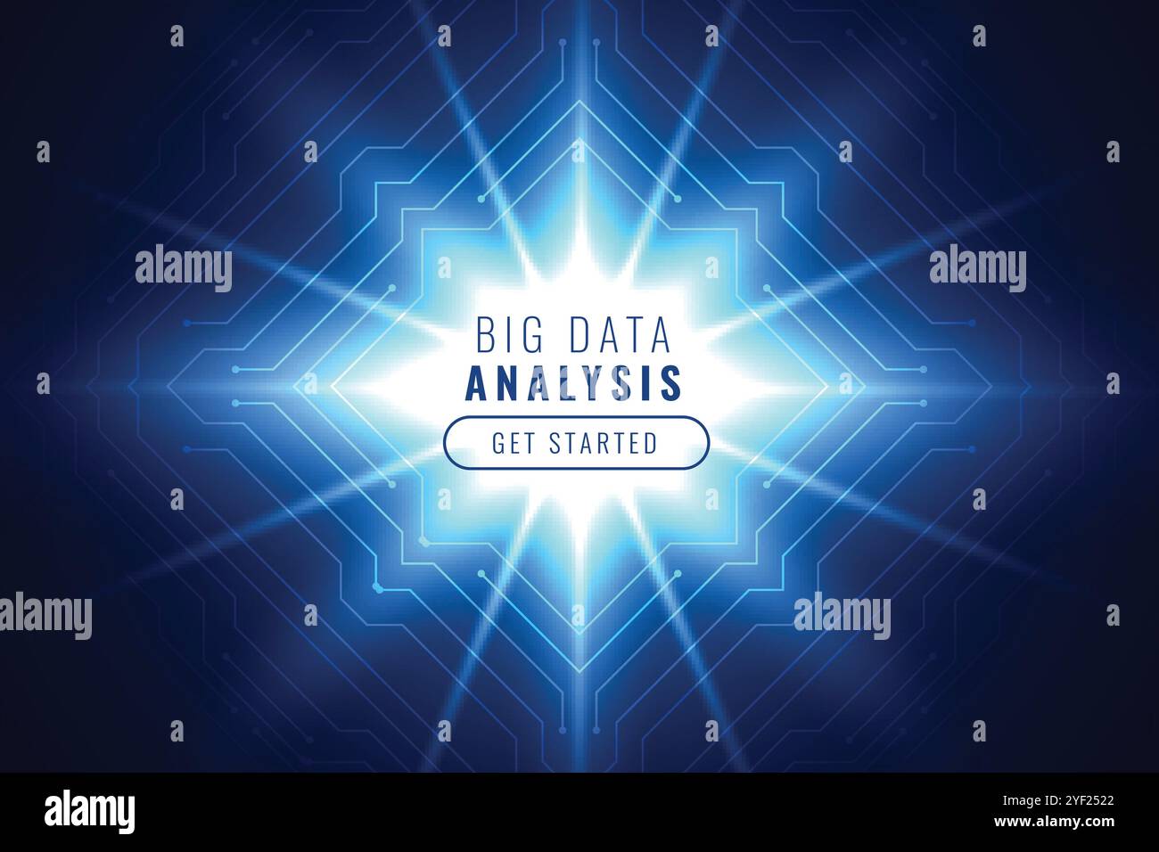 big data analysis technology glowing background design Stock Vector Image & Art - Alamy