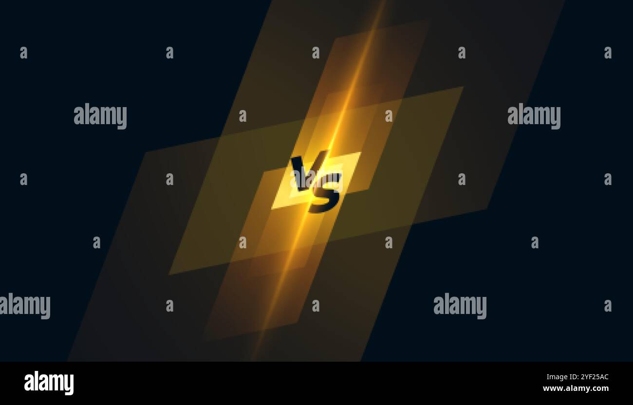 versus vs competition screen template background design Stock Vector ...