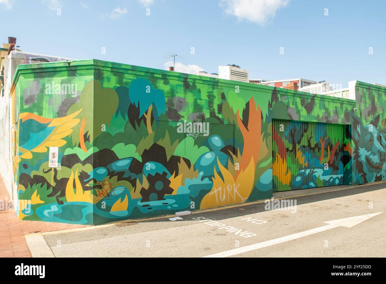 Colourful Street Art, Northbridge, Perth, Western Australia, Australia ...