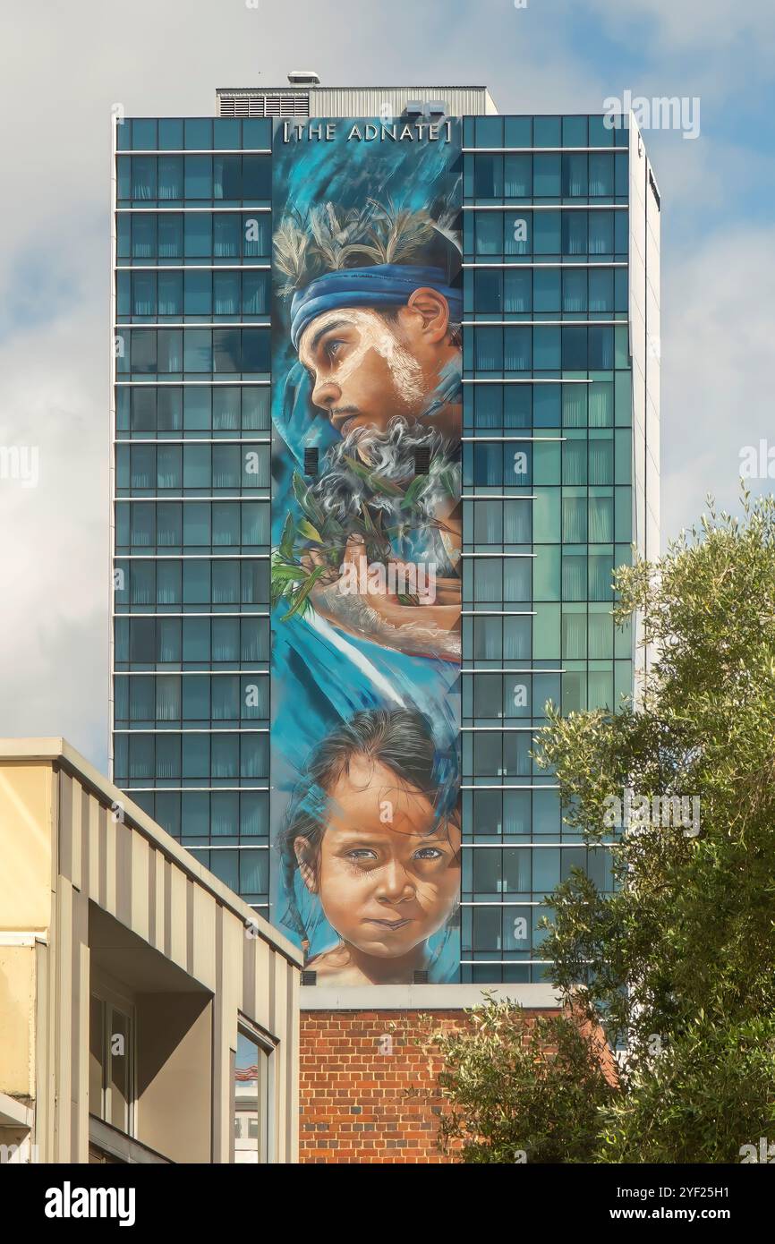 Street Art by Matt Adnate, Perth, Western Australia, Australia Stock ...