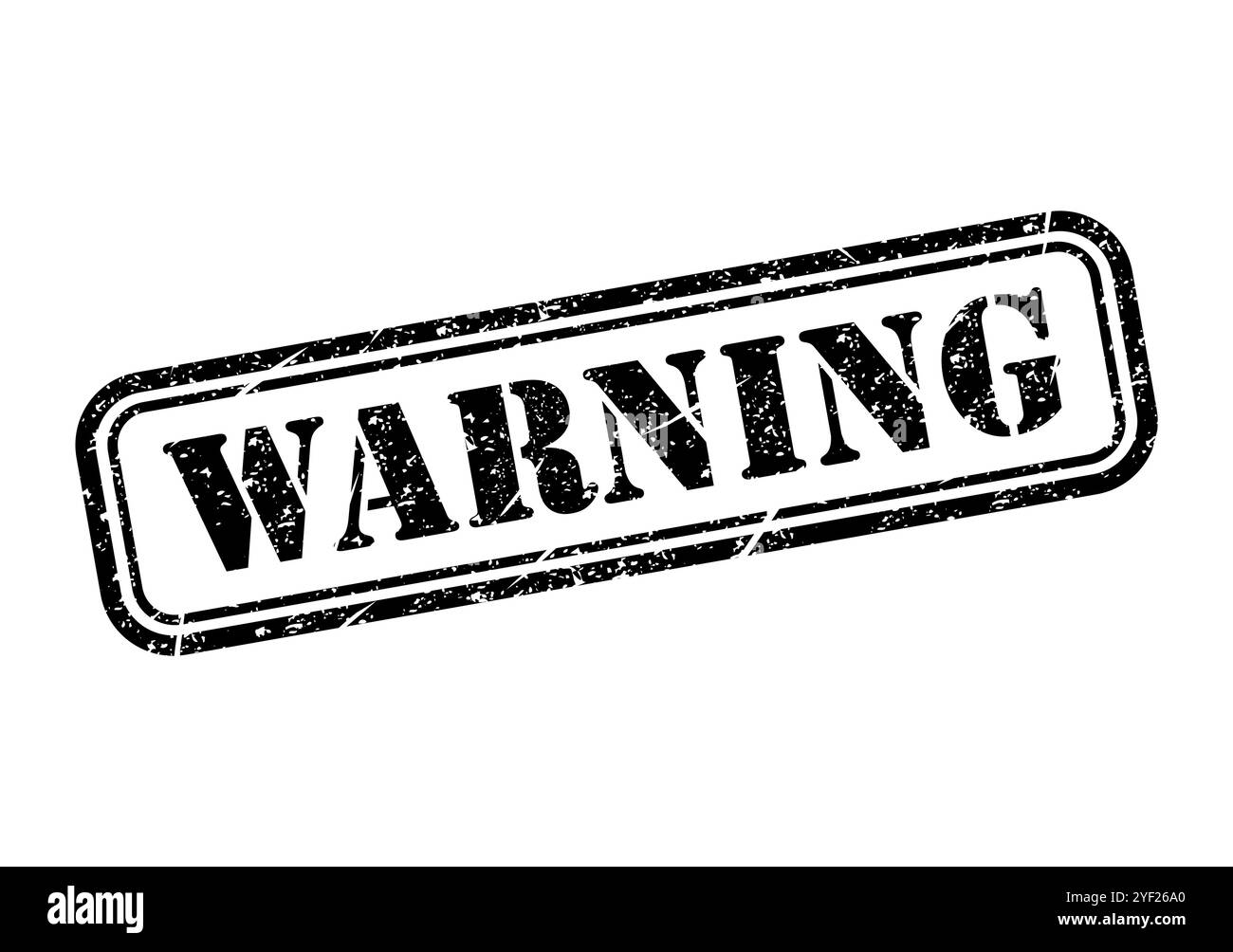 Warning stamp symbol, label sticker sign button, text banner vector ...