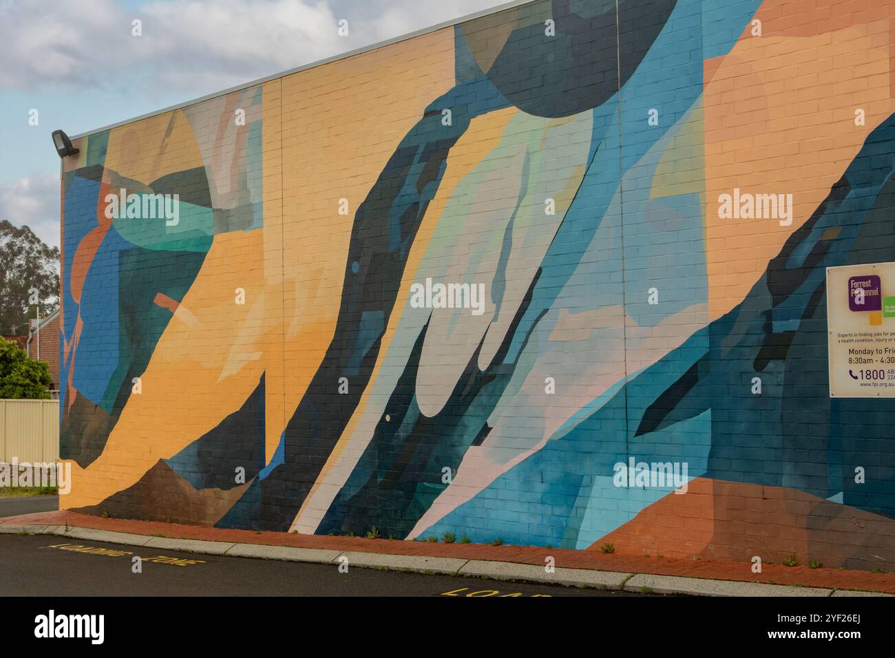 Street Art by Andrew Frazer, Collie, Western Australia, Australia Stock ...