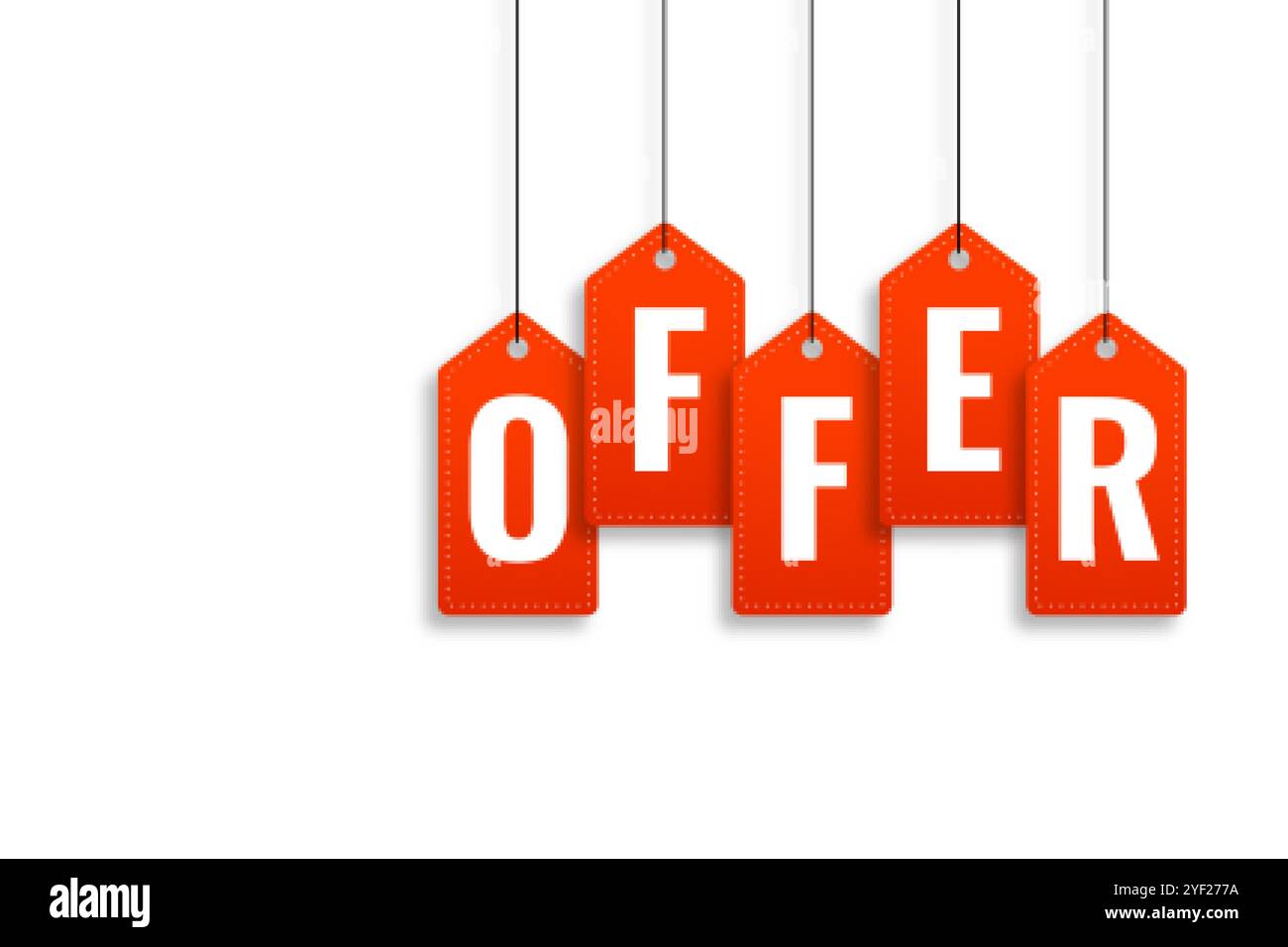 promotional offer banner in price tag style design Stock Vector Image ...