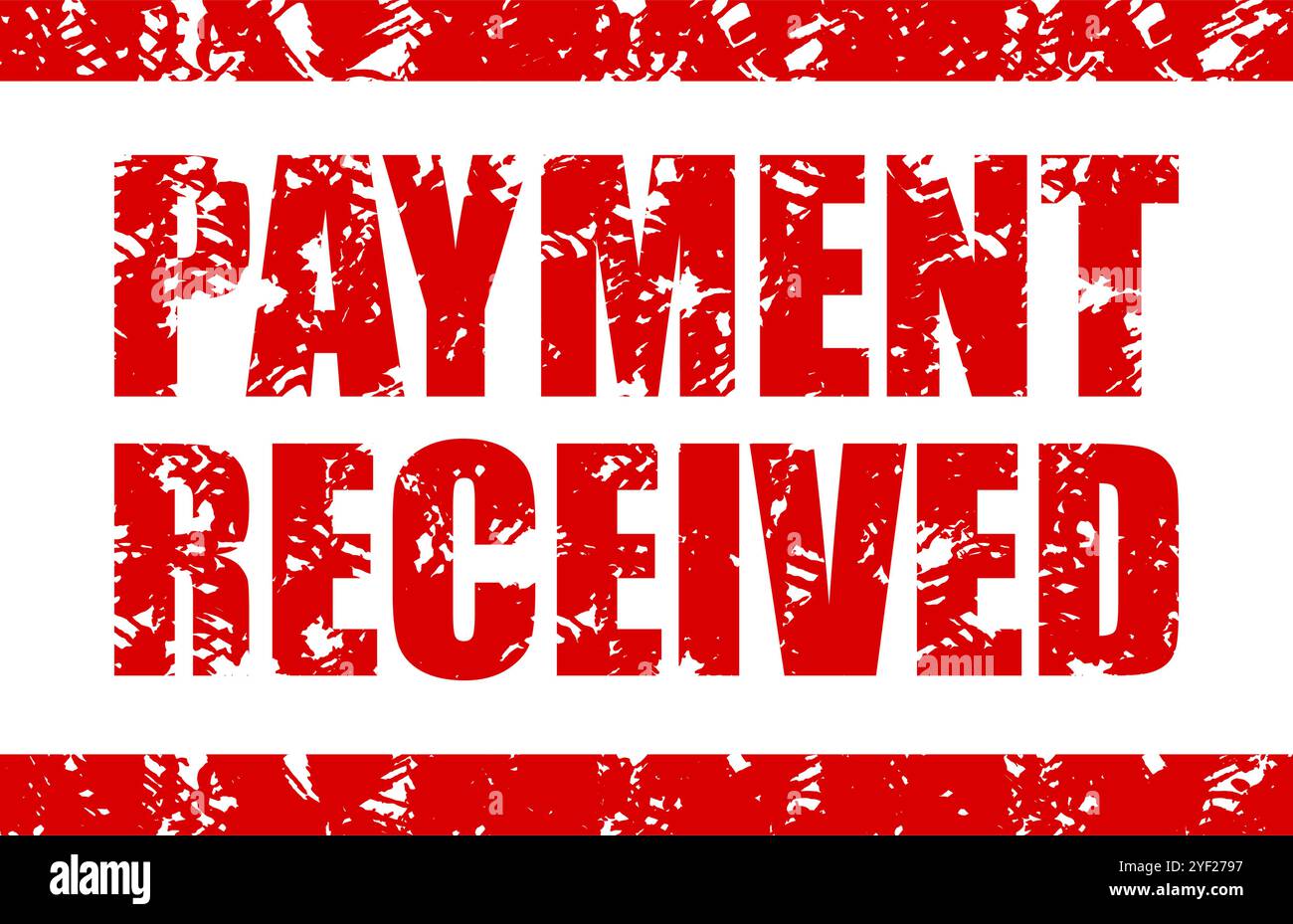 Rubber stamp payment received, certified receive, document stamp ...