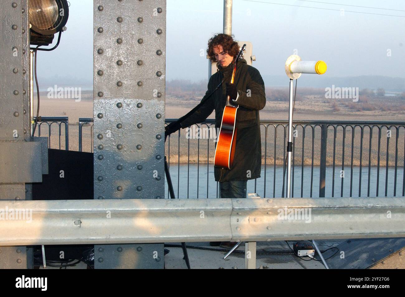 Piacenza Italy 06/12/2001: Drigo (Enrico Salvi) guitarist of the ...