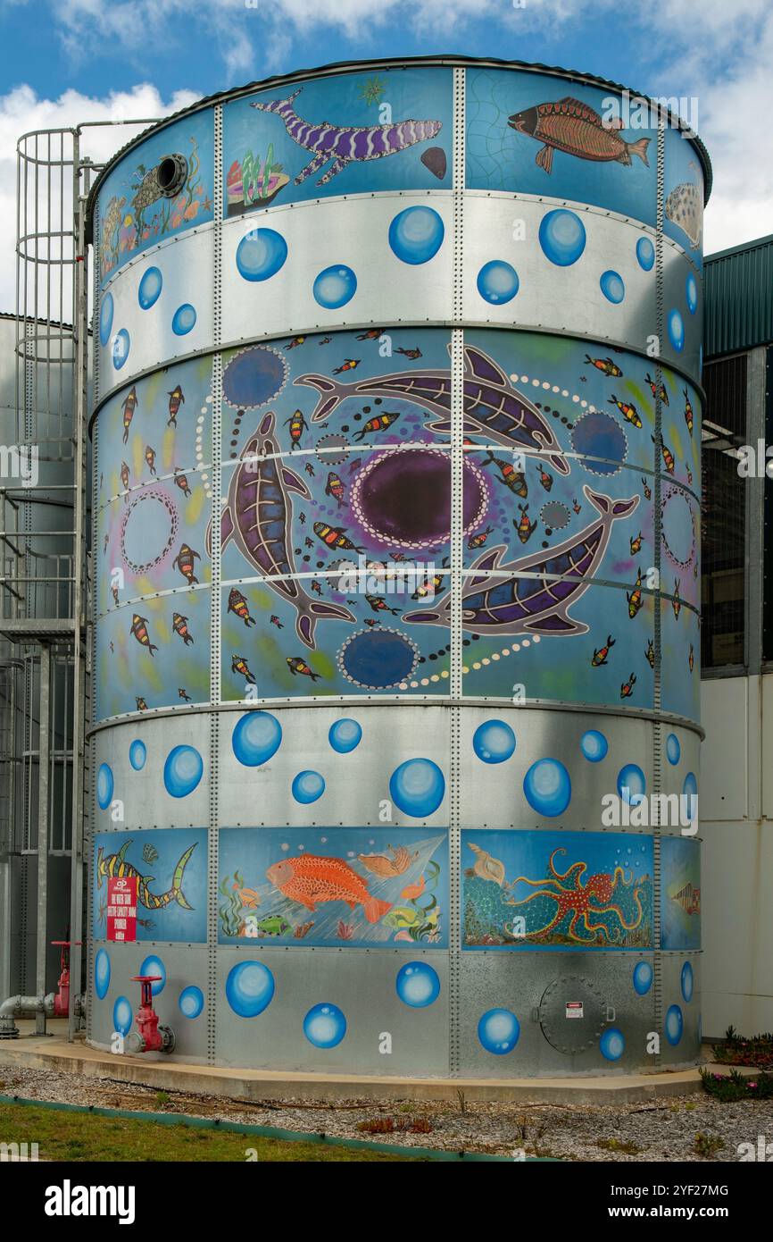 Indigenous Water Tank Art by Margaret Miller et al, Albany, Western ...
