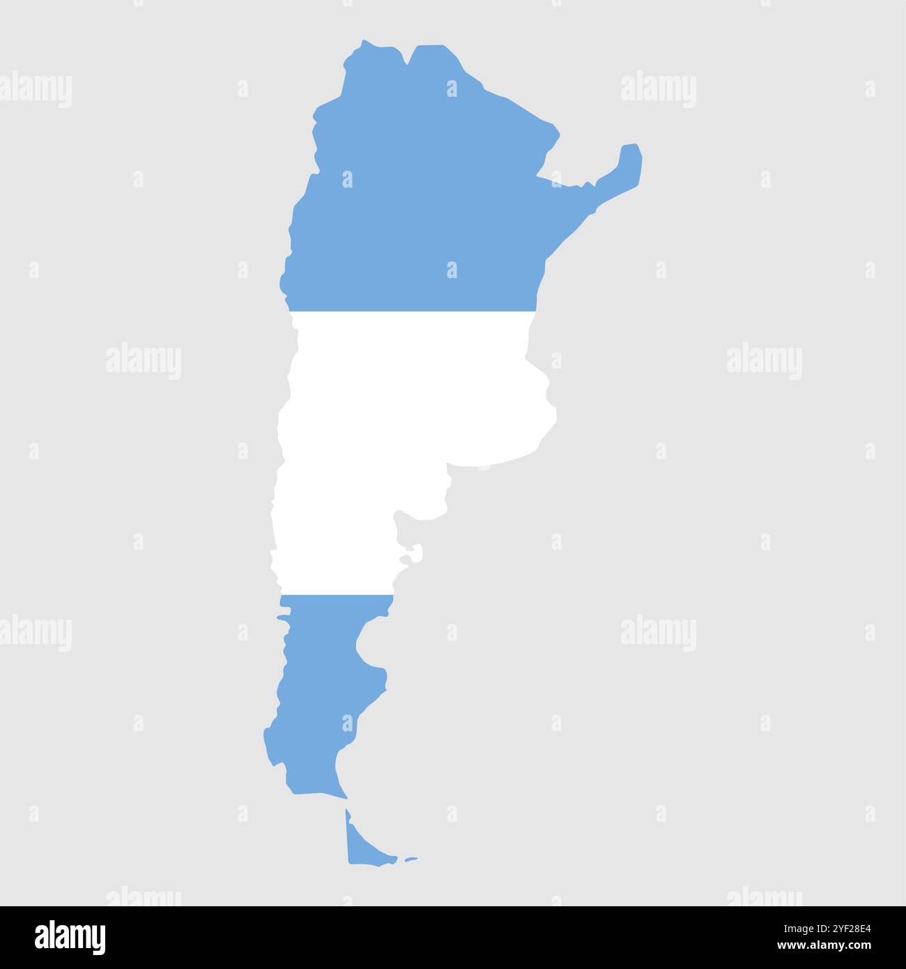 Argentina map symbol shape, travel web flat concept icon vector ...