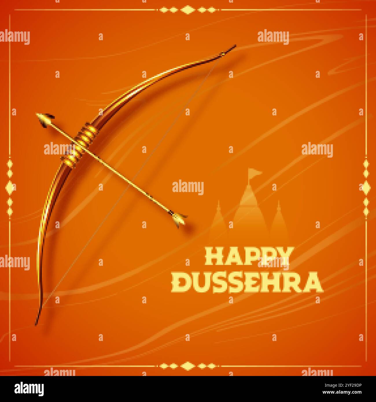 traditional happy dussehra festival card design Stock Vector Image ...