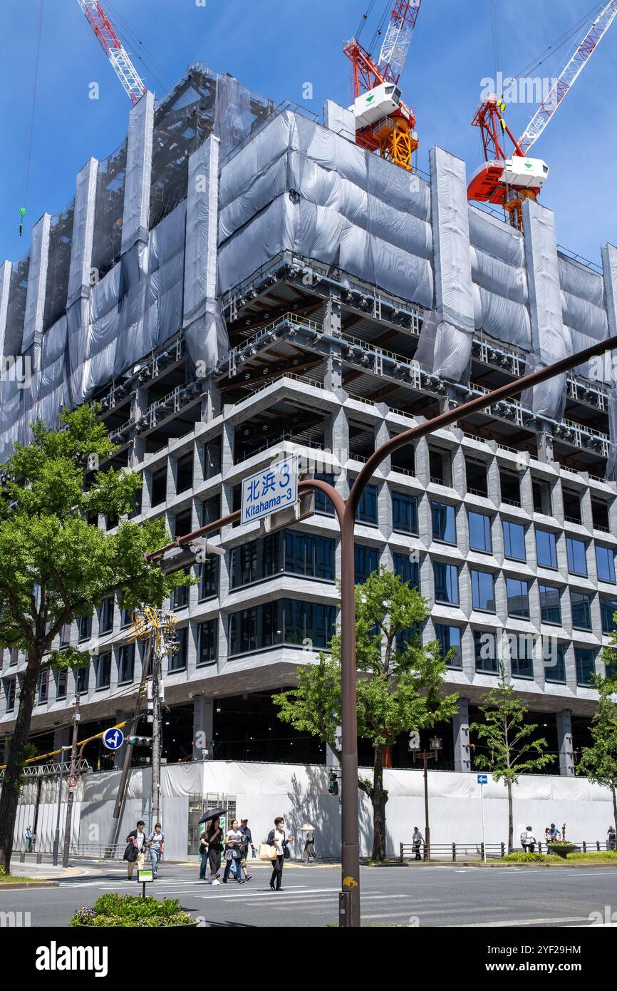 Construction Site Kitahama Street Osaka Japan Stock Photo - Alamy