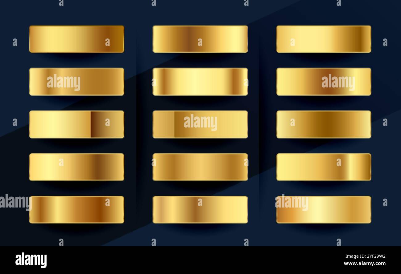 Golden color palette Stock Vector Images - Alamy