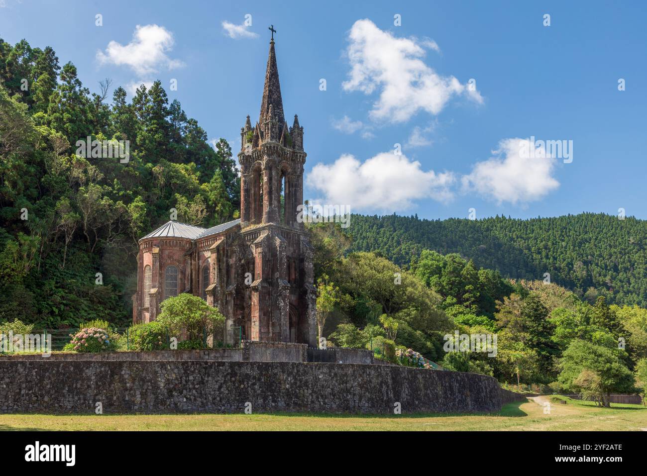 Nestled on the edge of the serene Furnas Lake on the Sao Miguel Island ...