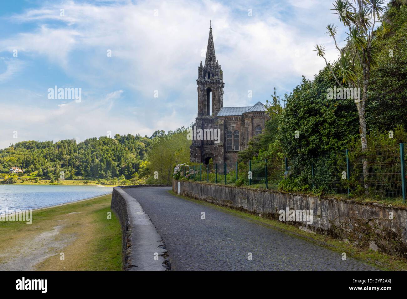 Nestled on the edge of the serene Furnas Lake on the Sao Miguel Island ...