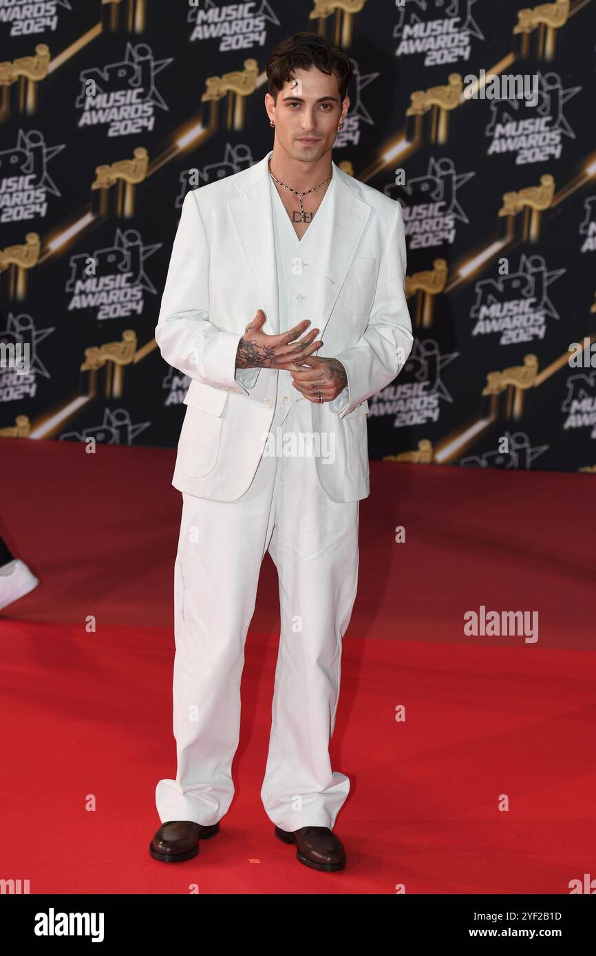 Cannes, France. 01st Nov, 2024. Damiano David attends the 26th NRJ ...
