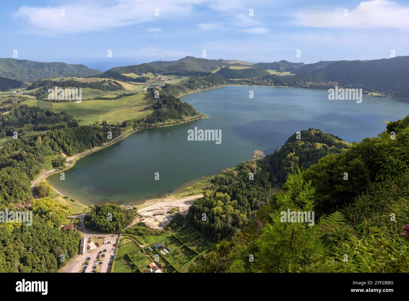 Rising high above the Furnas Valley, the Miradouro do Pico do Ferro ...