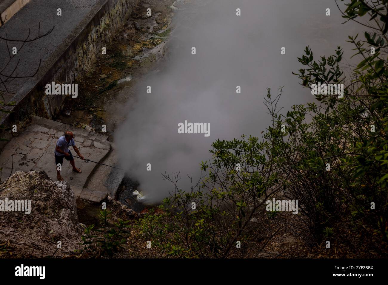 Geysers in village furnas hi-res stock photography and images - Alamy