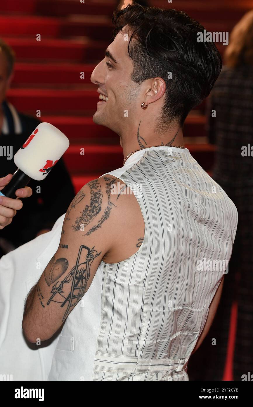 Cannes, France. 01st Nov, 2024. Damiano David attends the 26th NRJ ...