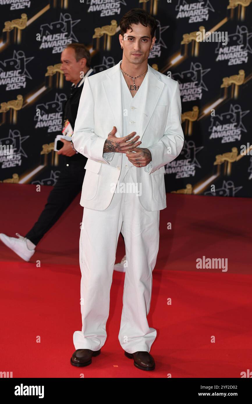 Cannes, France. 01st Nov, 2024. Damiano David attends the 26th NRJ ...