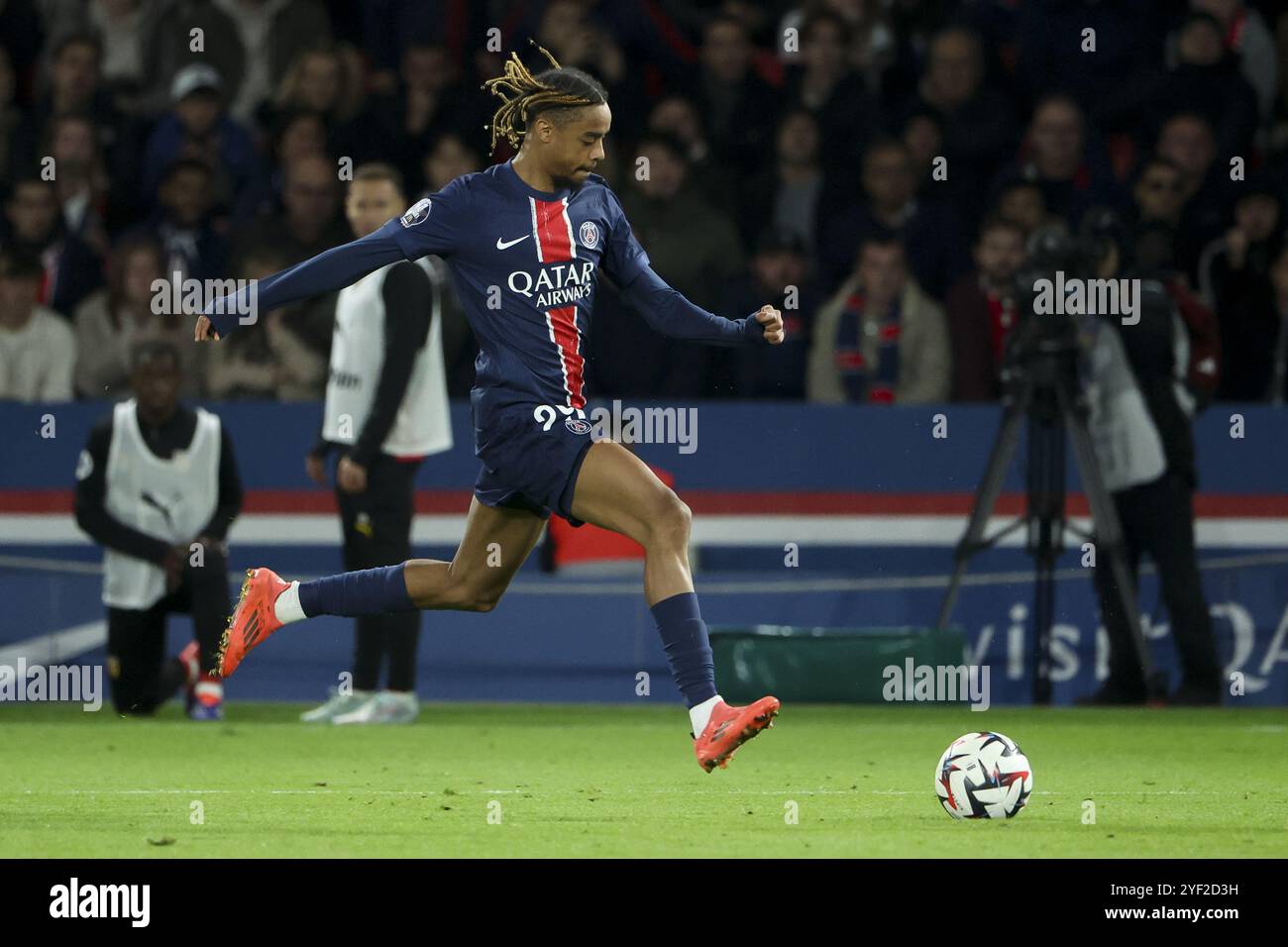 Bradley Barcola of PSG during the French championship Ligue 1 football ...