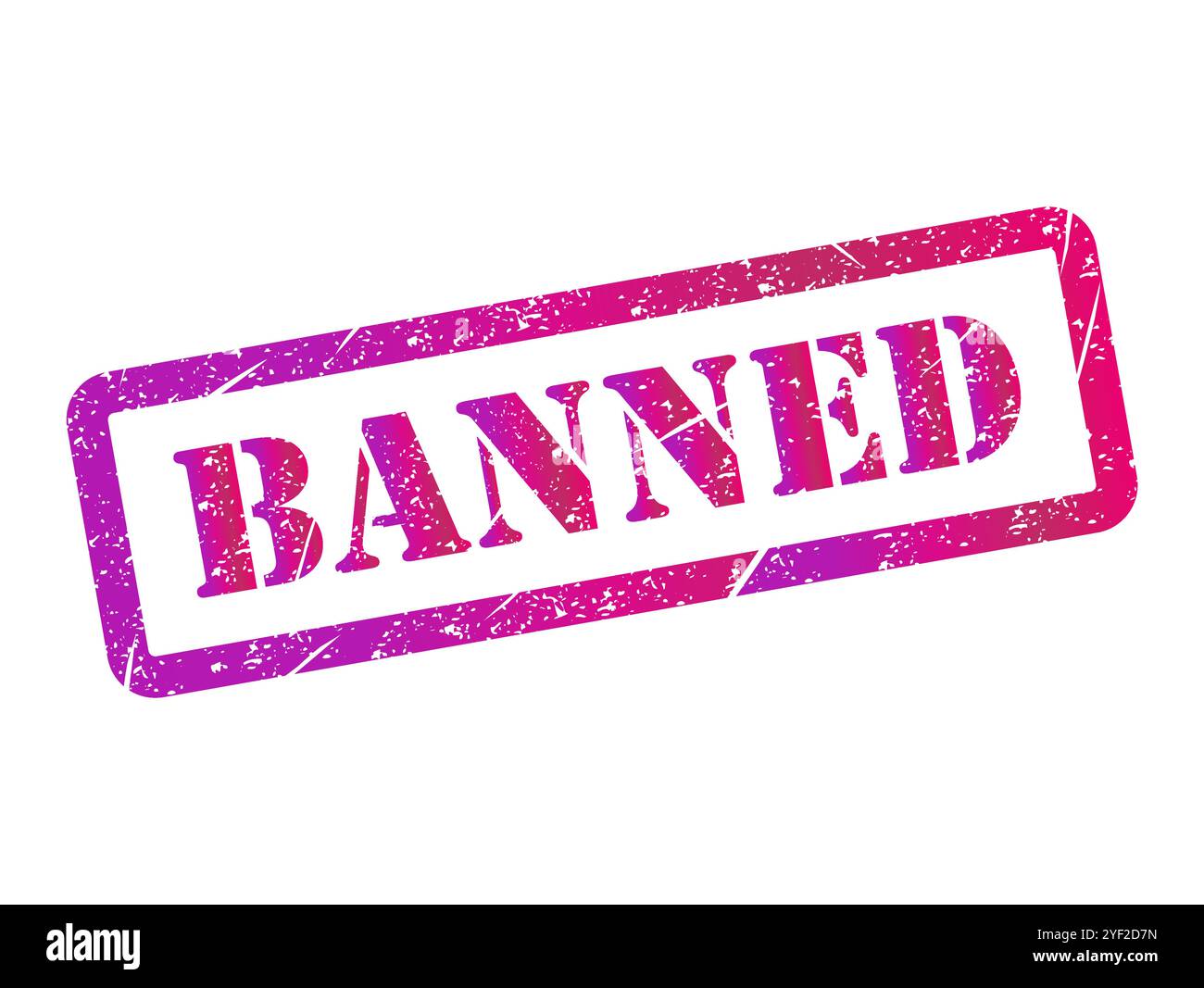 Banned stamp symbol, label sticker sign button, text banner vector ...