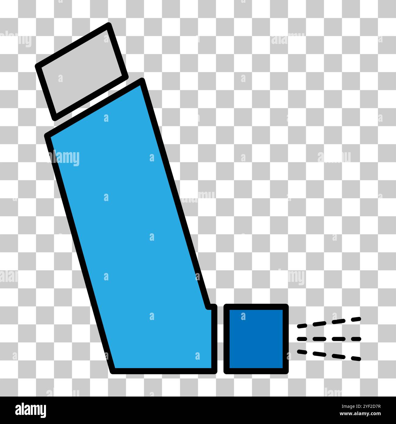 Asthma inhaler design icon, medicine health care sign, graphic vector ...