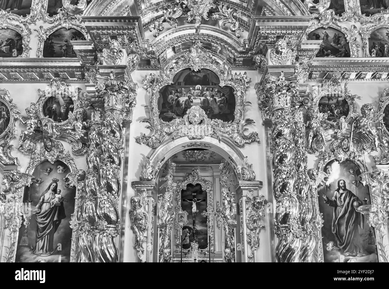 Blue palace interior Black and White Stock Photos & Images - Alamy
