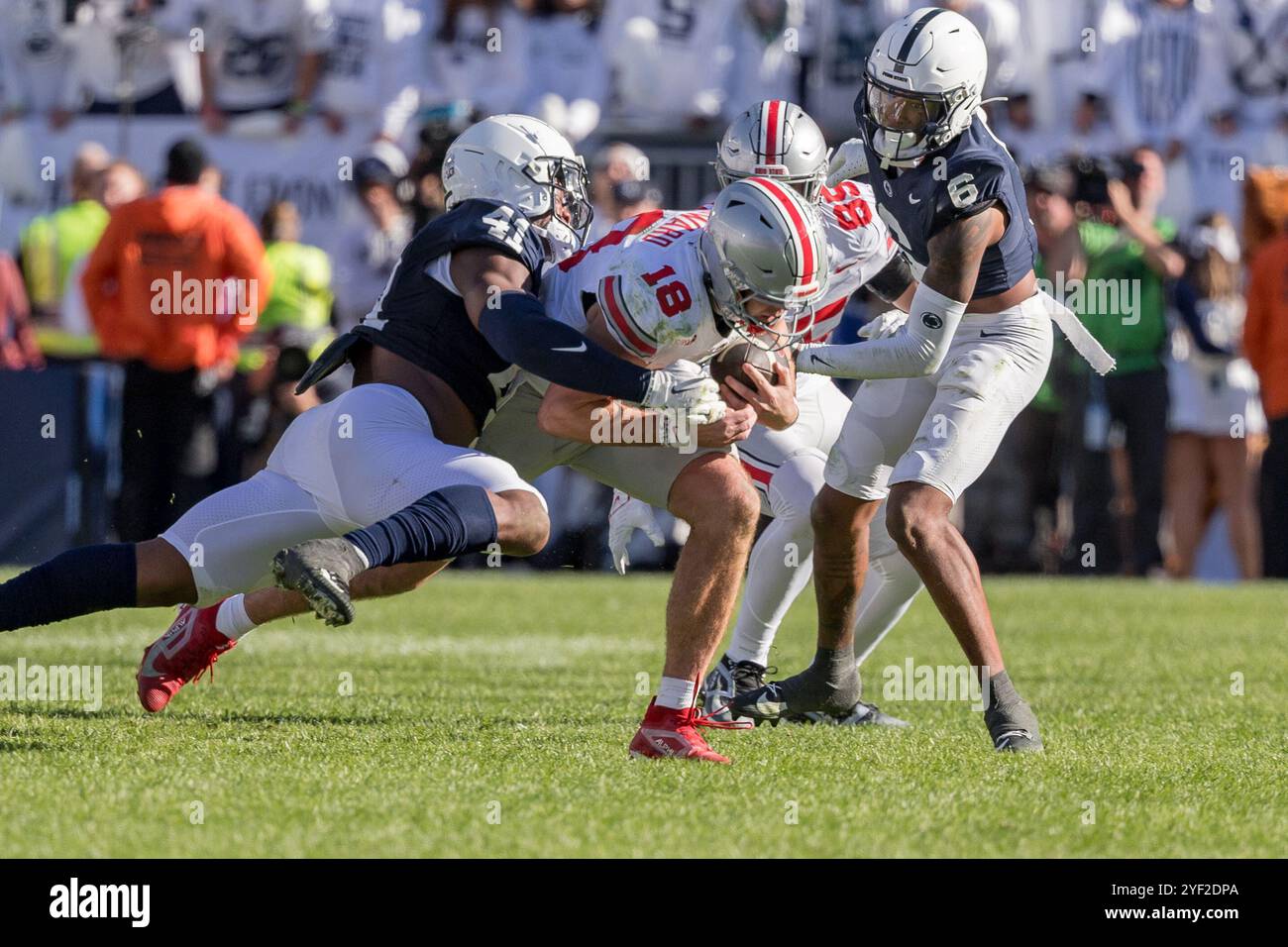 University Park, Pennsylvania, USA. 2nd Nov, 2024. Ohio State Buckeyes ...