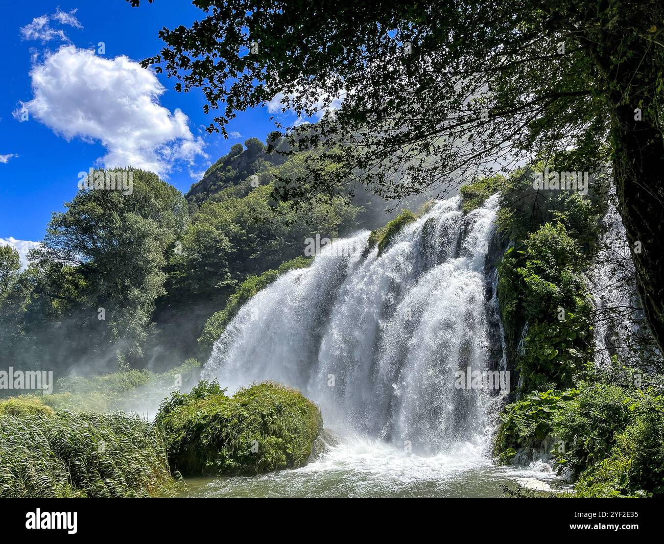 Cascata delle Marmore waterfall, Umbria, Italy. Cascata delle Marmore ...