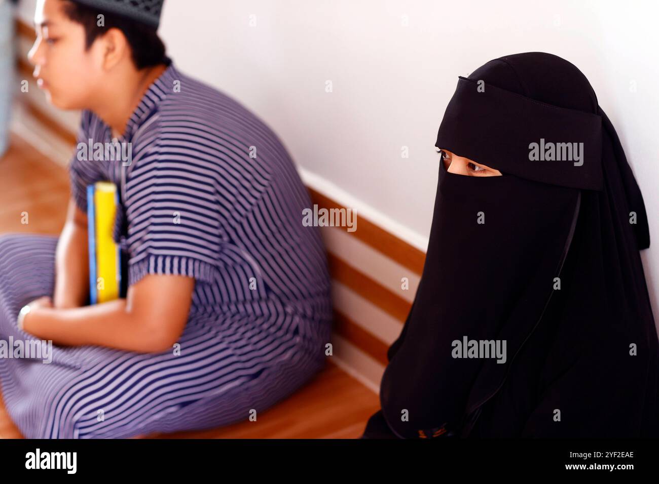 Islamic school. Students studying he Holy Quran. Vietnam. Islamic ...