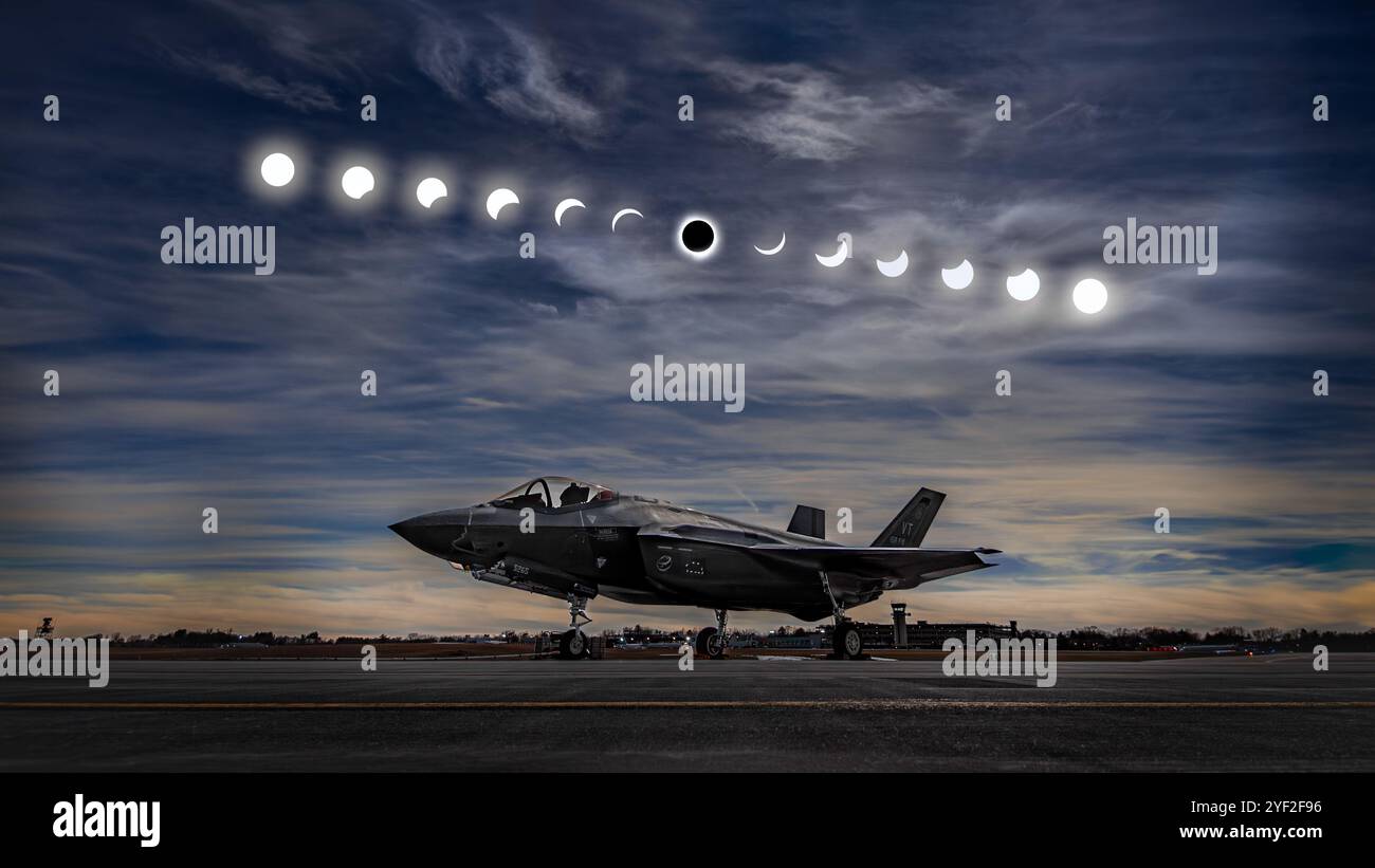 An F-35A Lightning II assigned to the Vermont Air National Guard's ...