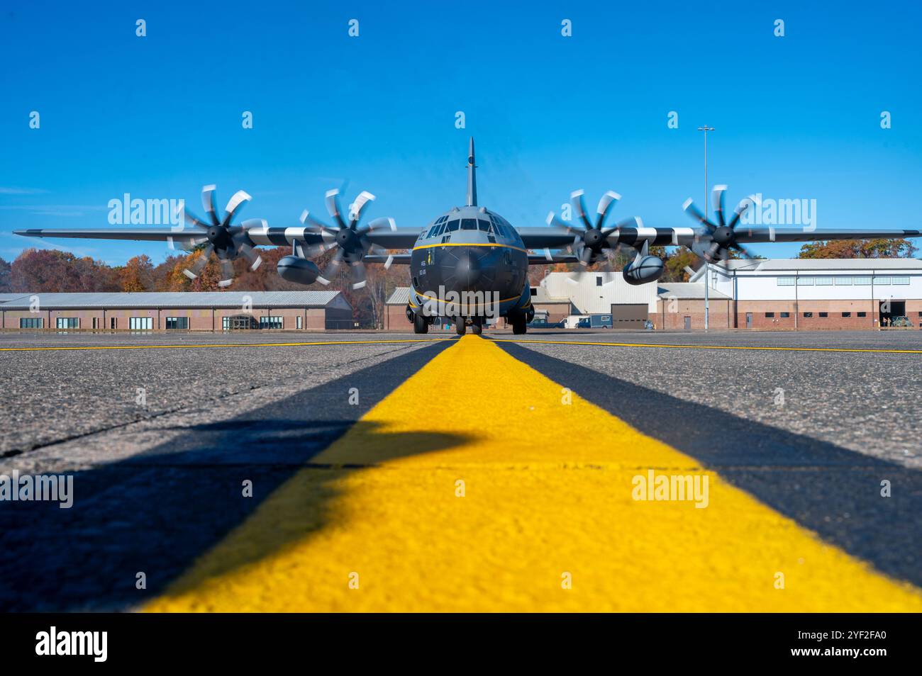 A 103rd Airlift Wing C-130H Hercules aircraft, retrofitted with new ...
