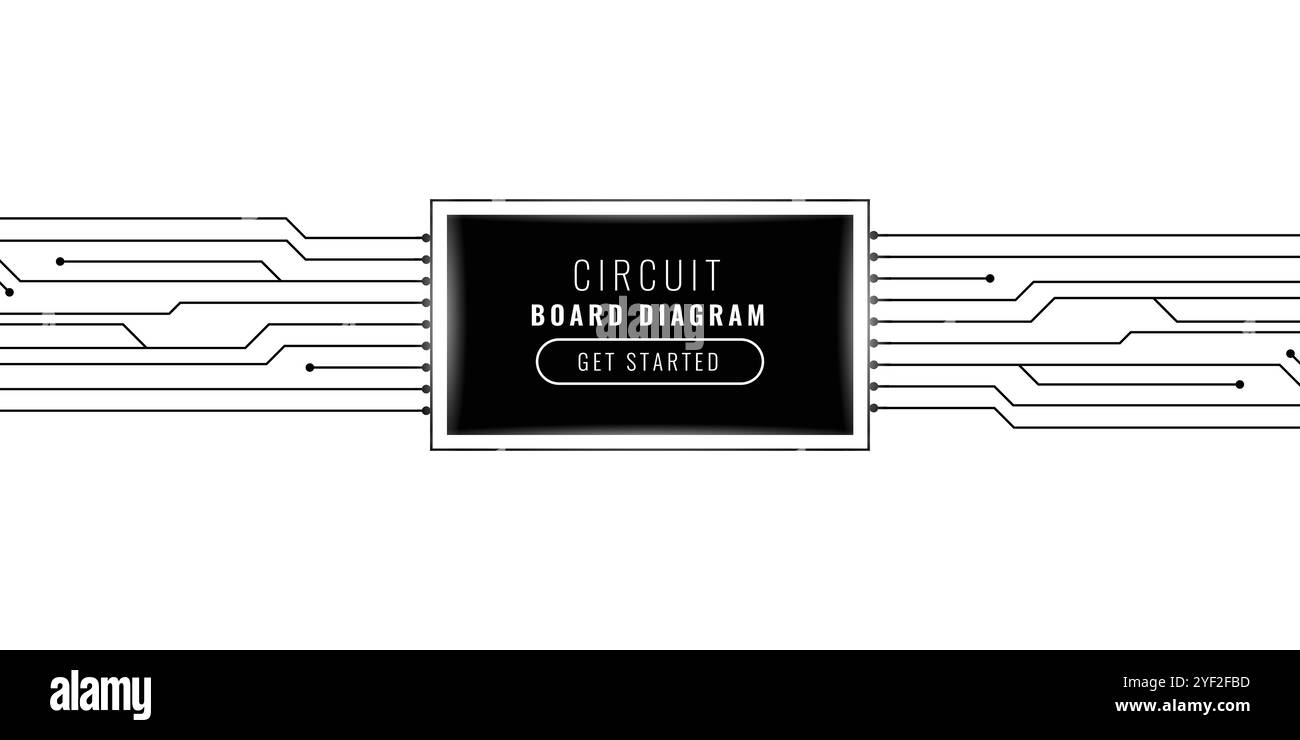 digital technology circuit lines background design Stock Vector Image ...
