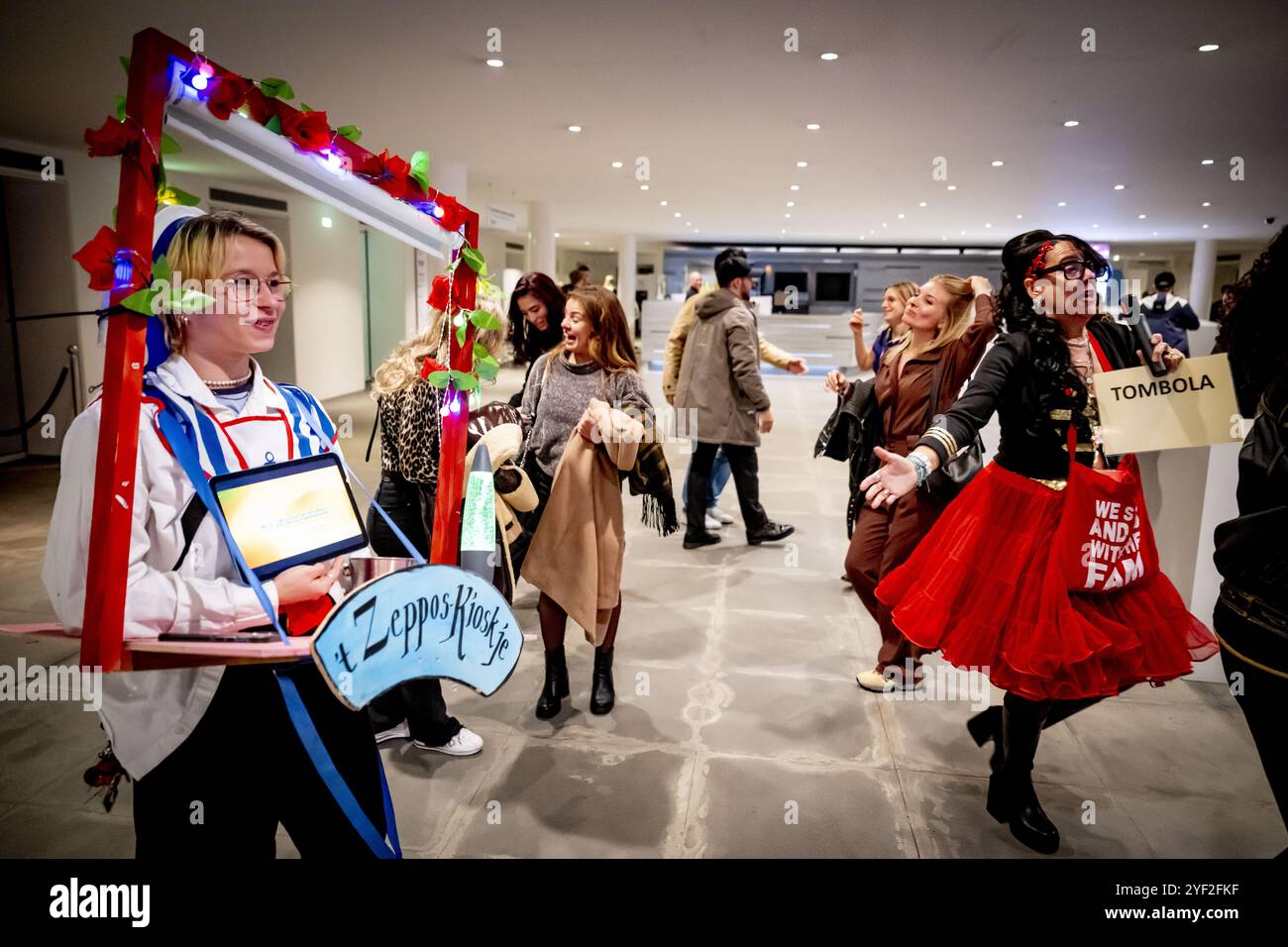 AMSTERDAM - Visitors at the Hart Museum during Museum Night. During the ...