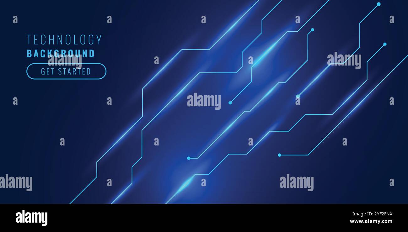 technology background with circuit lines diagram design Stock Vector ...
