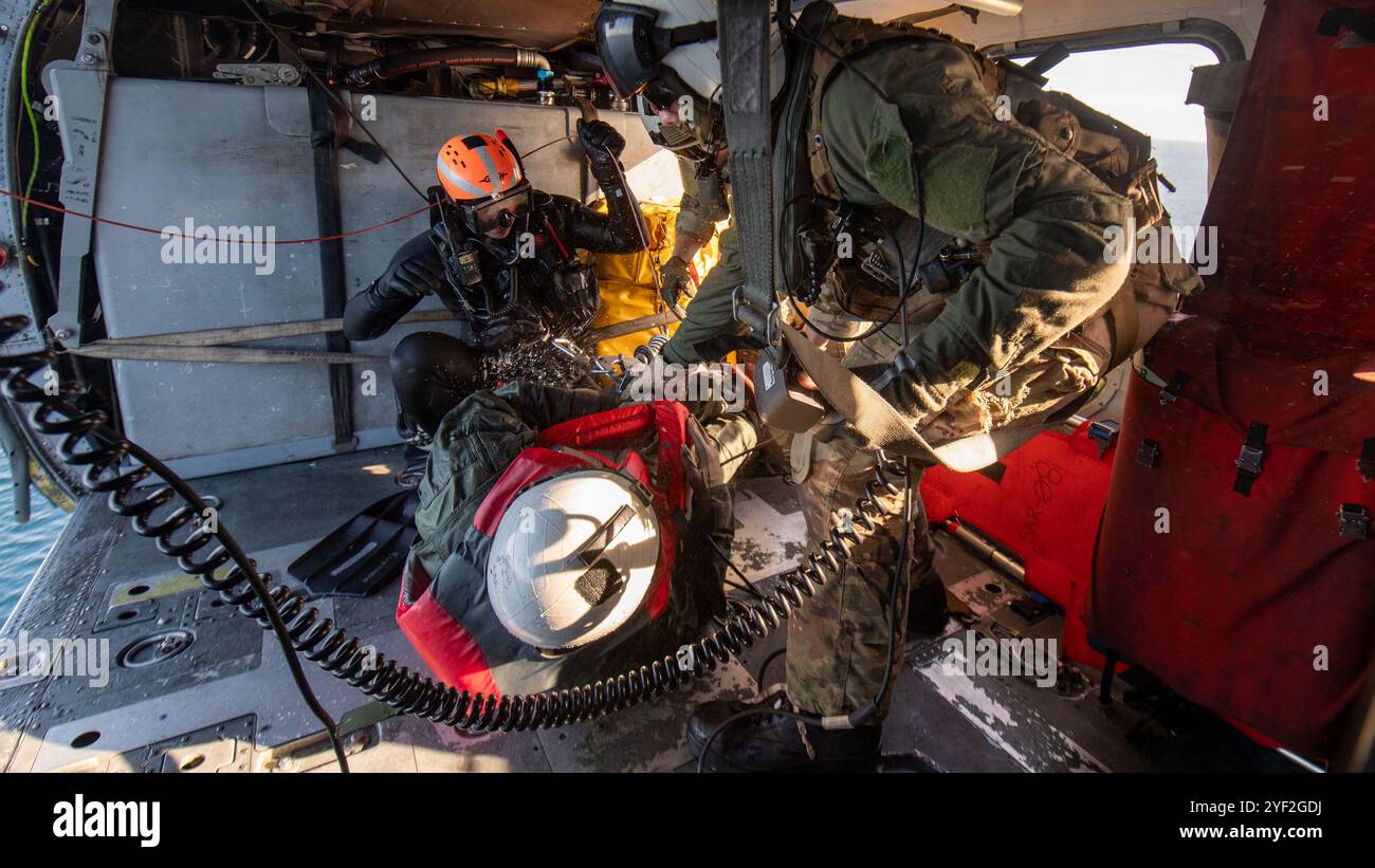 Naval Air Crewman (Helicopter) 3rd Class Jack Williams, right, from ...