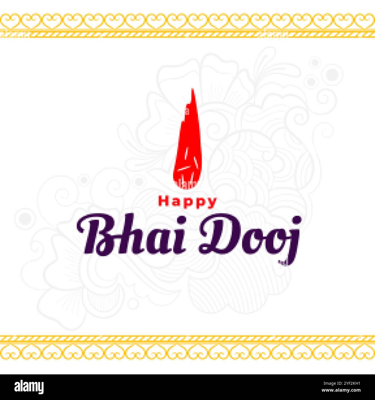 Happy bhai dooj traditoional indian background design vector Stock ...