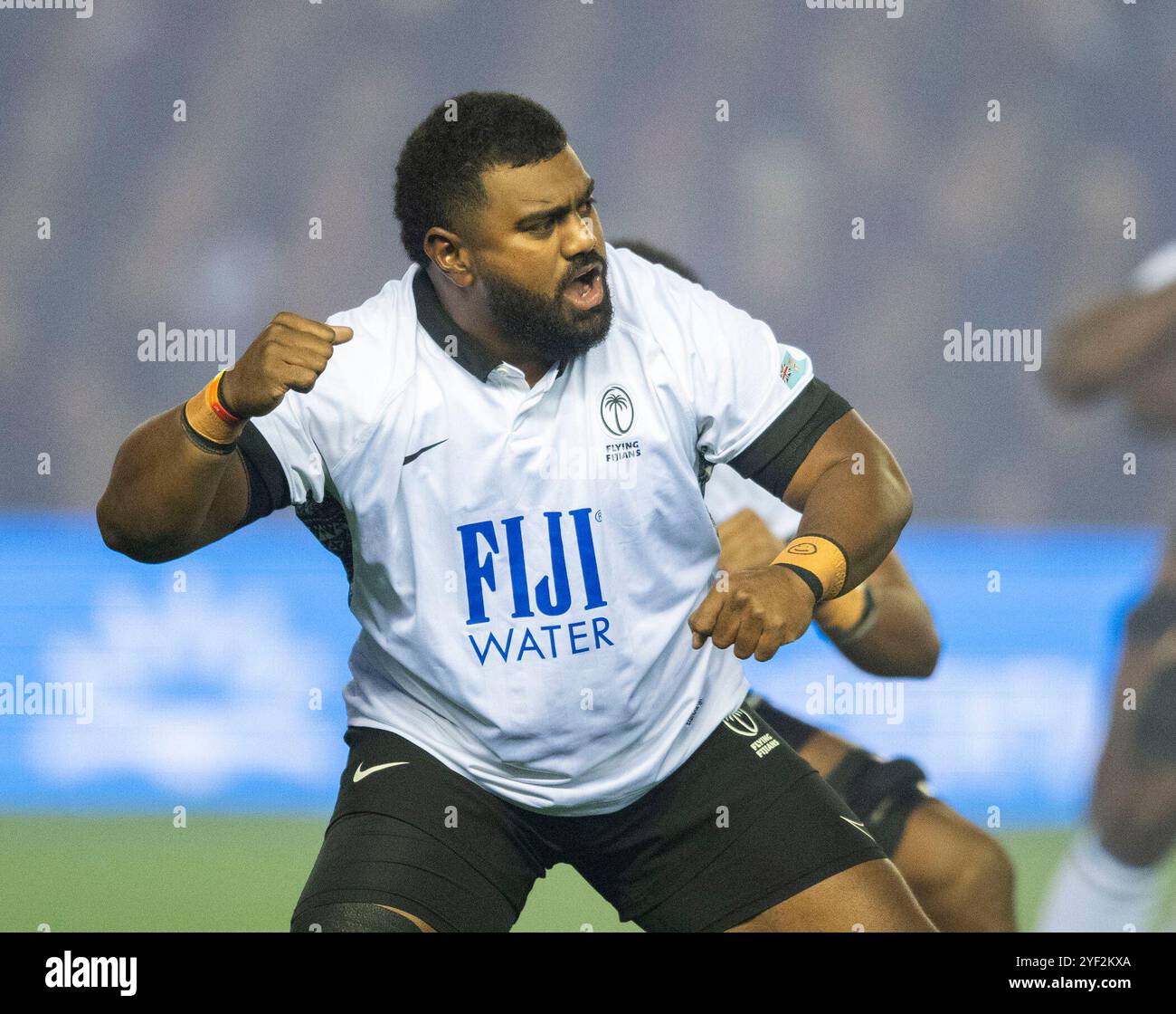 Autumn Series: Scotland v, Fiji. 02nd Nov, 2024. The Fijian team ...