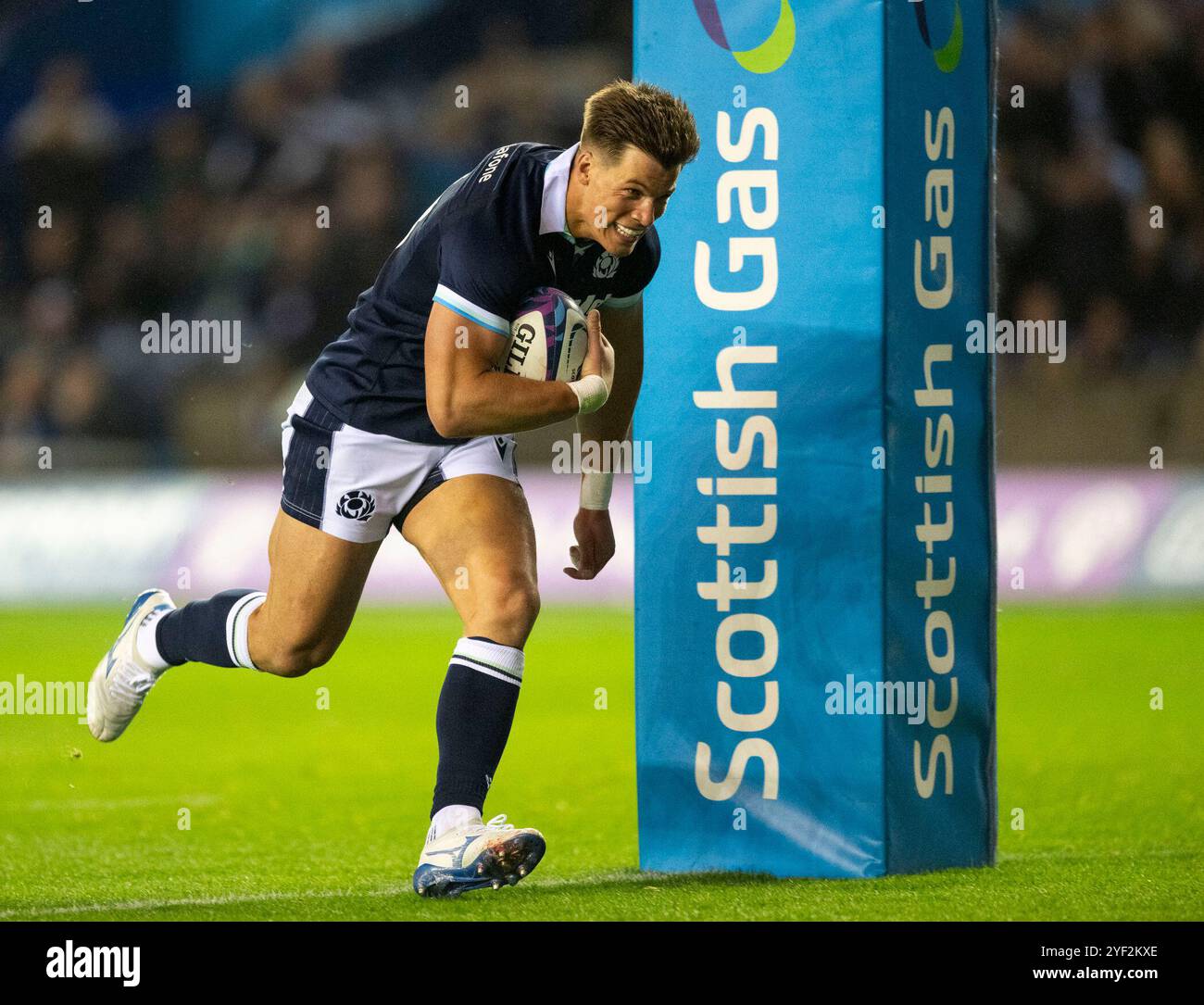 Autumn Series: Scotland v, Fiji. 02nd Nov, 2024. Scotland centre, Huw ...