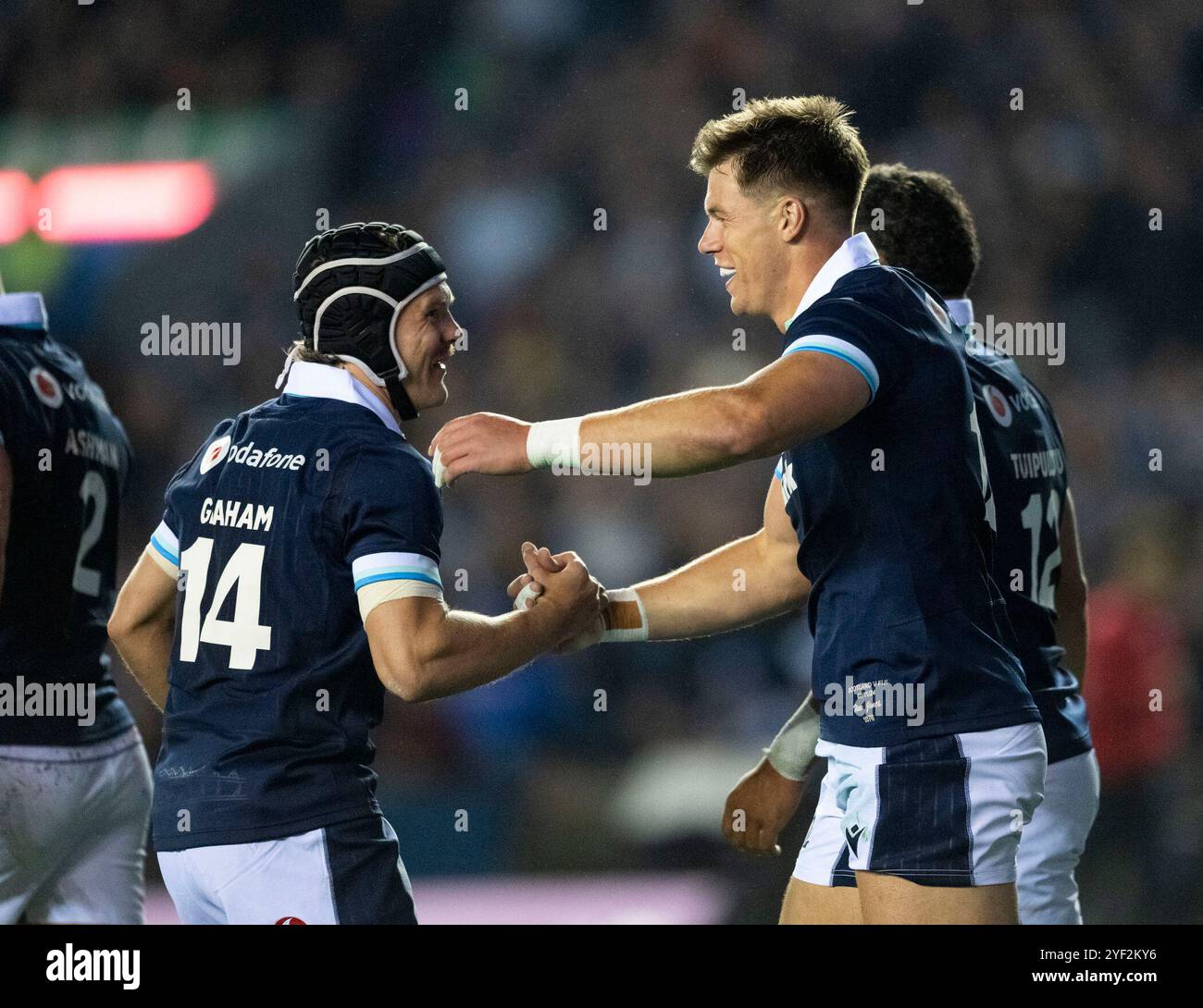 Autumn Series: Scotland v, Fiji. 02nd Nov, 2024. Scotland wing, Darcy ...