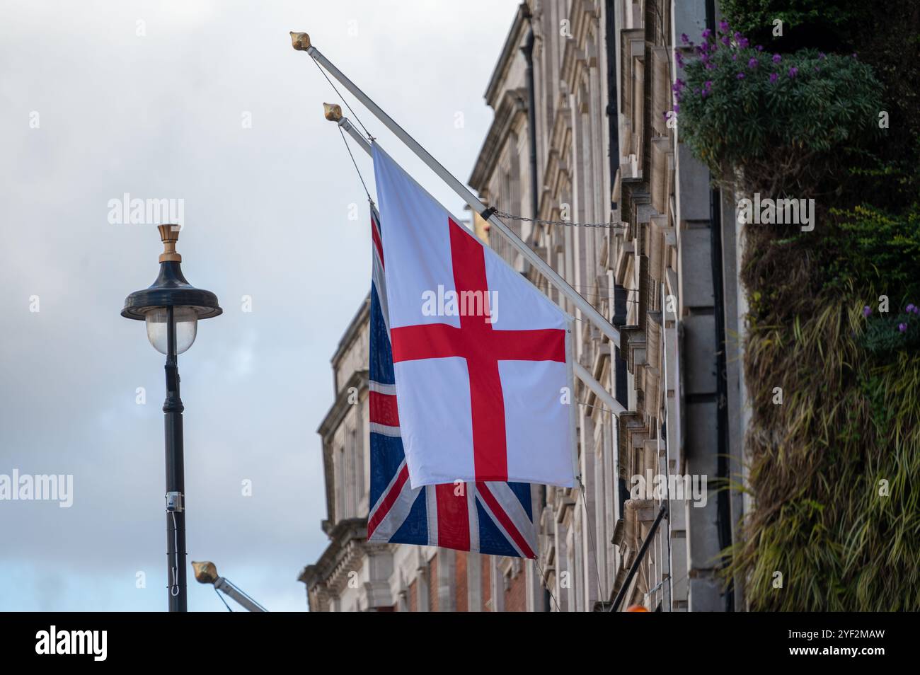 National flag of England, constituent country of United Kingdom ...