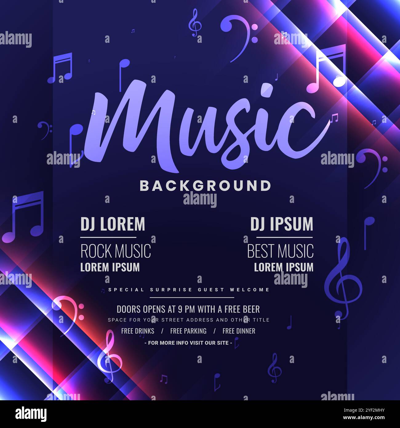 Edm invitation Stock Vector Images - Alamy