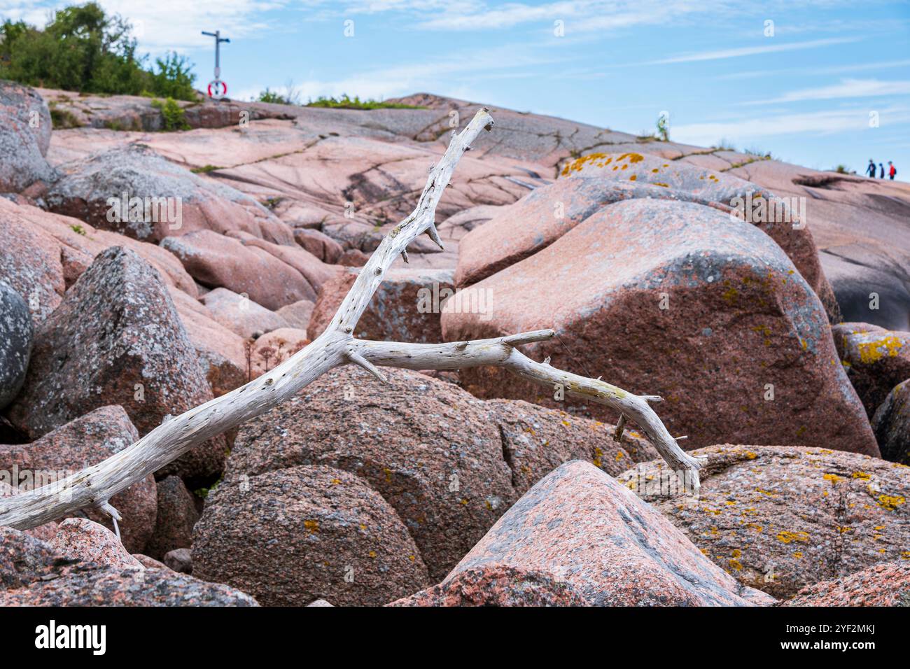 Bizarre coastal landscape of granite rocks on the Blue Maiden (Bla ...