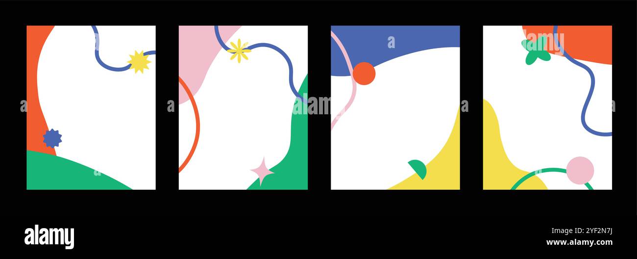 1980s vector geometric shapes hi-res stock photography and images - Alamy