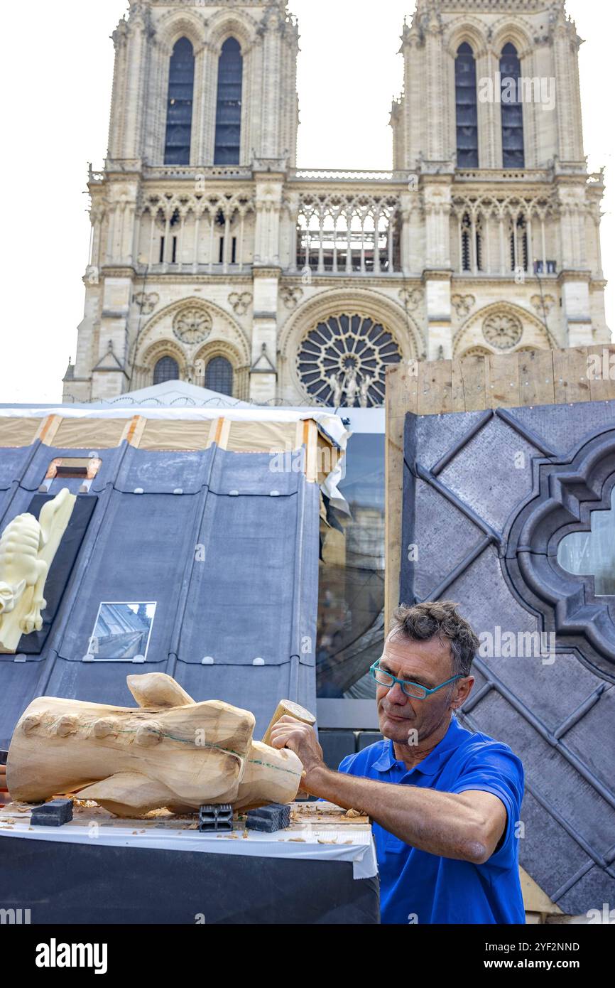 Notre Dame cathedral reconstruction, Paris, France. Notre Dame ...