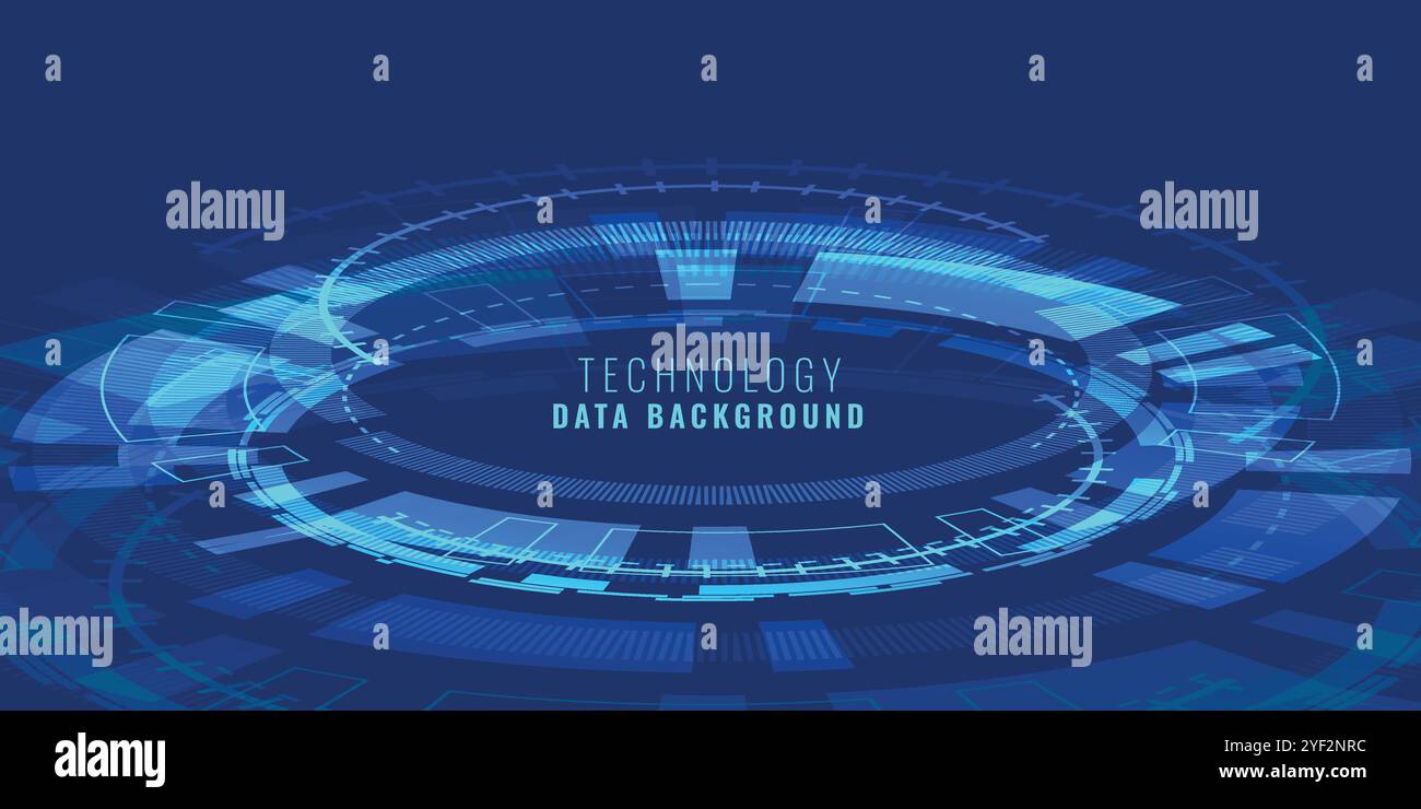 futuristic perspective high tech lines diagram banner Stock Vector ...