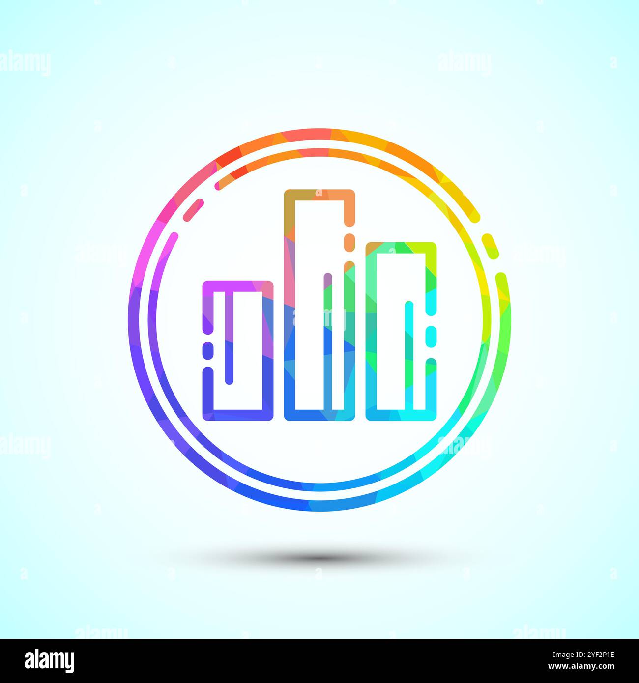 Bar chart logo design illustration, Graph icon, Growth logo sign ...